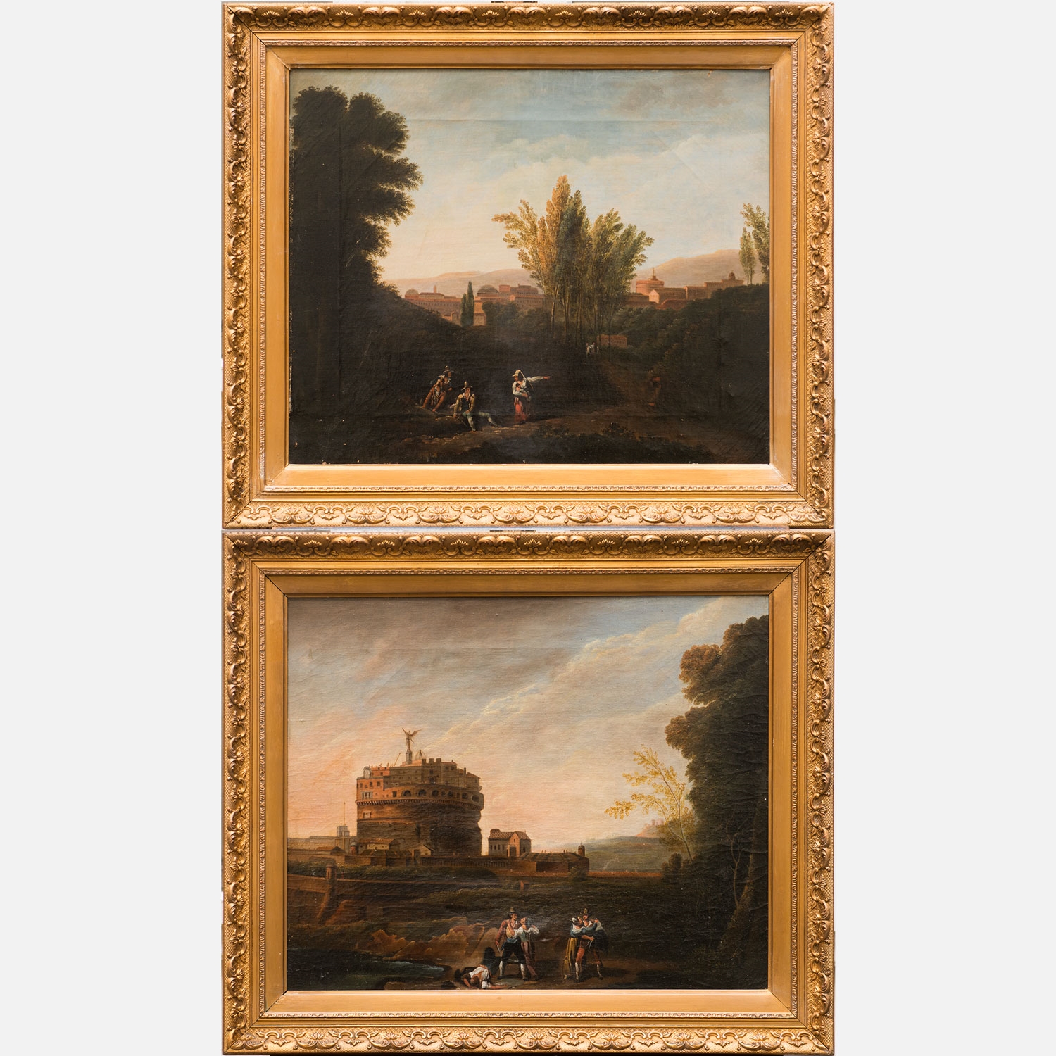 Feodor Mikhailovich Matveev | pair of paintings showing roman views ...