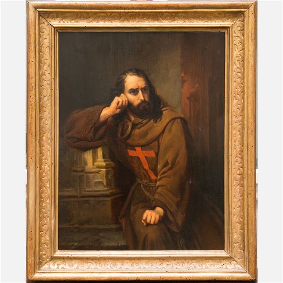 Anton Raphael Mengs | portrait of a monk in a church | MutualArt