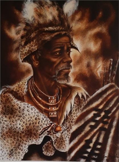 Mizraem Maseko | Chief Mahlangu, Ndebele Tribe (68) | MutualArt