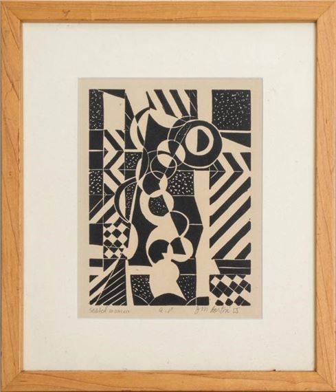 John Murray Barton | Seated Woman (1955) | MutualArt