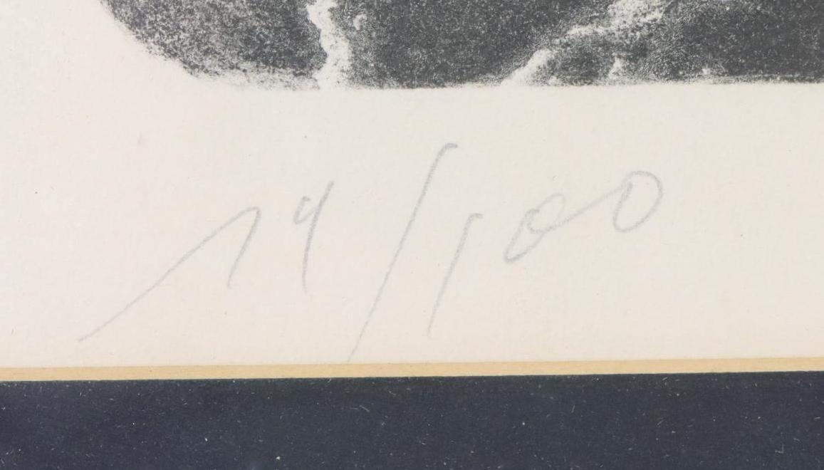 Hans Erni | A sleeping greyhound | MutualArt