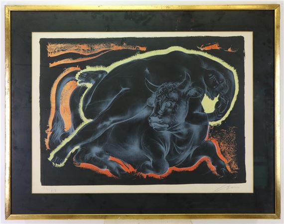 Hans Erni | Europa and the Bull | MutualArt