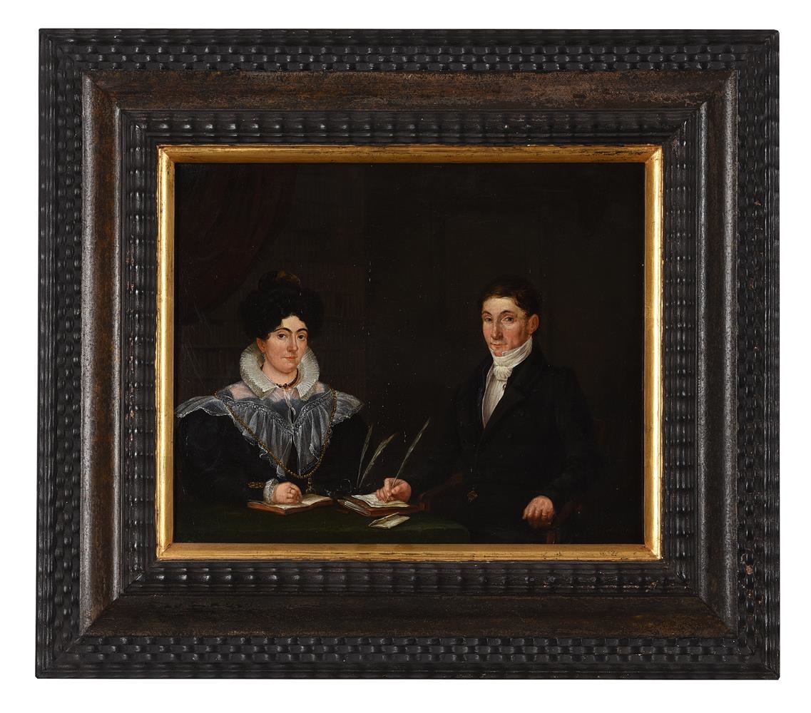 Gerrit Hendrik Gobell | A PORTRAIT OF A GENTLEMAN AND HIS WIFE | MutualArt