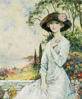 Bernard Charoy | Lakeside terrace | MutualArt