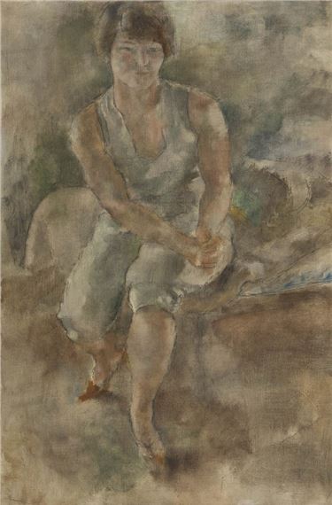 Jules Pascin | Portrait d'Helena Krylenko (1927) | MutualArt