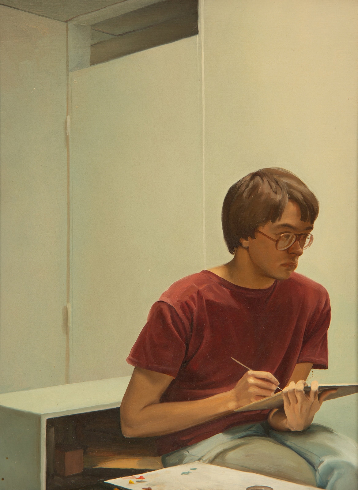 John Sayers | Young Man Writing | MutualArt
