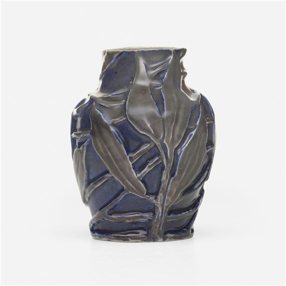 Mary Louise Mclaughlin | Exceptional Losanti vase with leaves | MutualArt