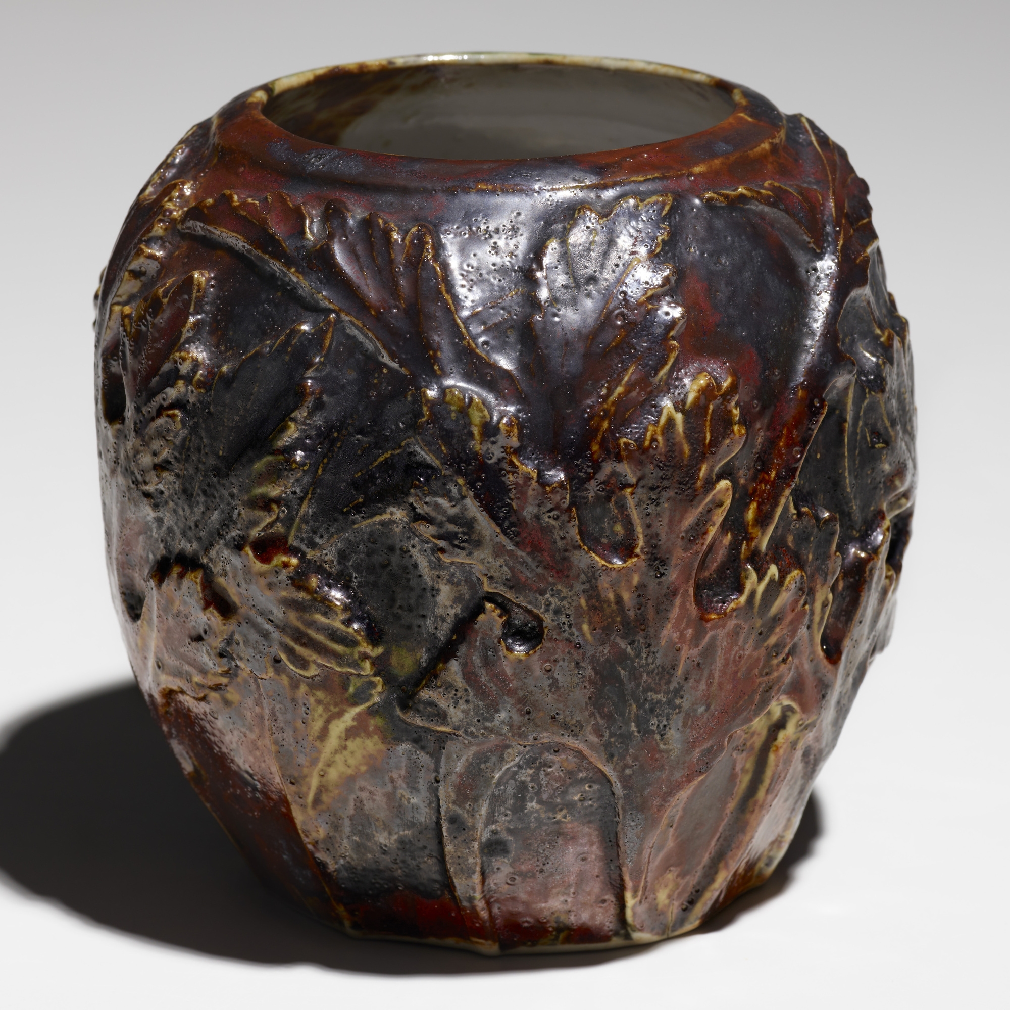 Mary Louise Mclaughlin | Losanti vase with leaves | MutualArt