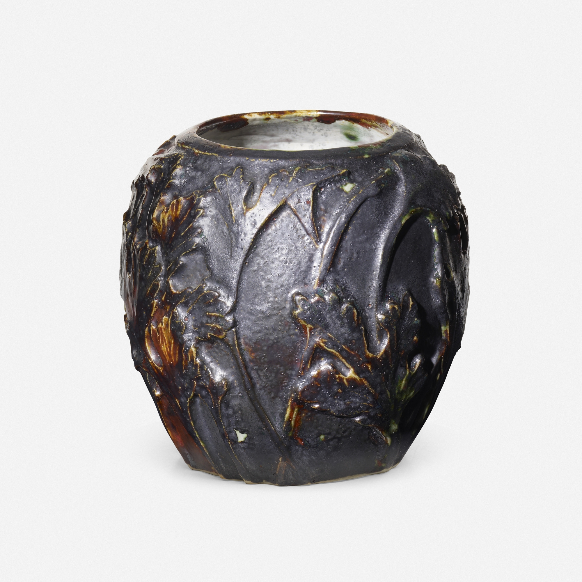 Mary Louise Mclaughlin | Losanti vase with leaves | MutualArt