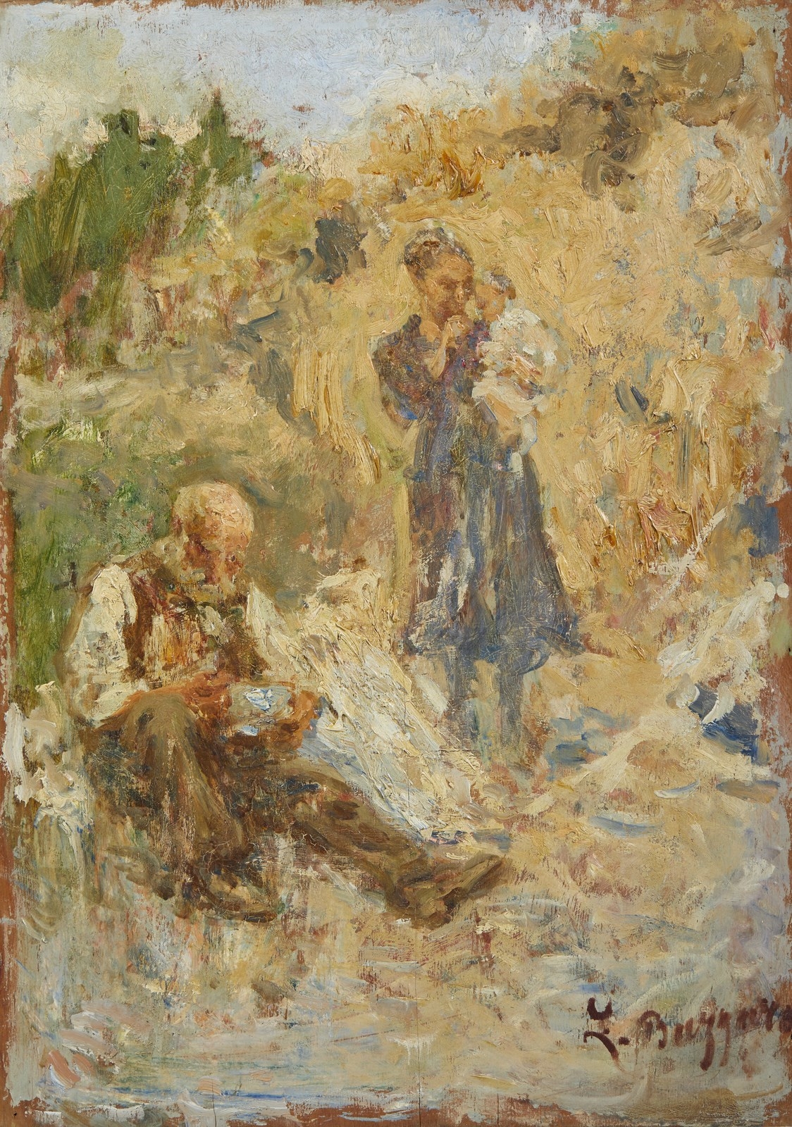 Leonardo Bazzaro | Peasant family | MutualArt