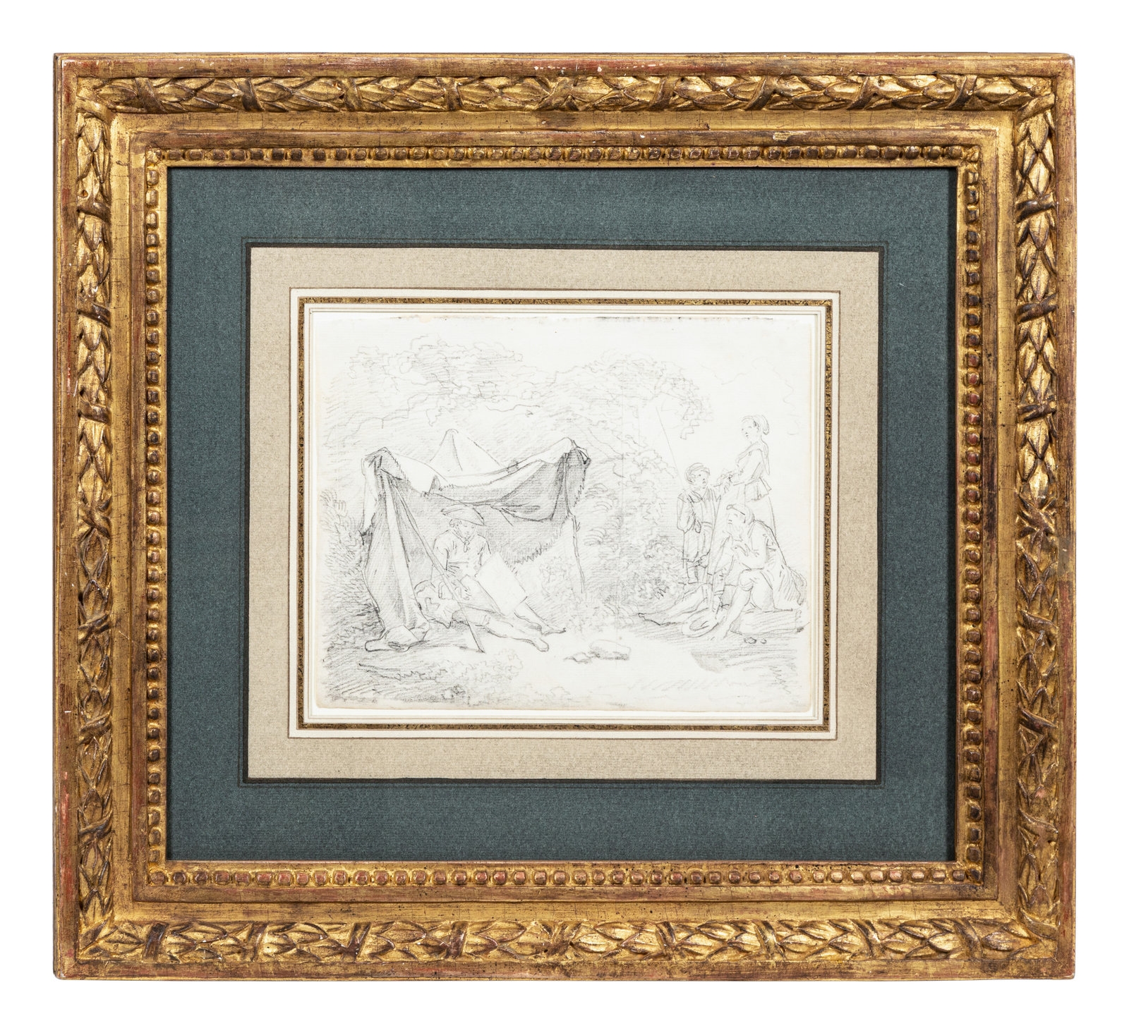 Hubert Robert | Artist Drawing in a Countryside | MutualArt