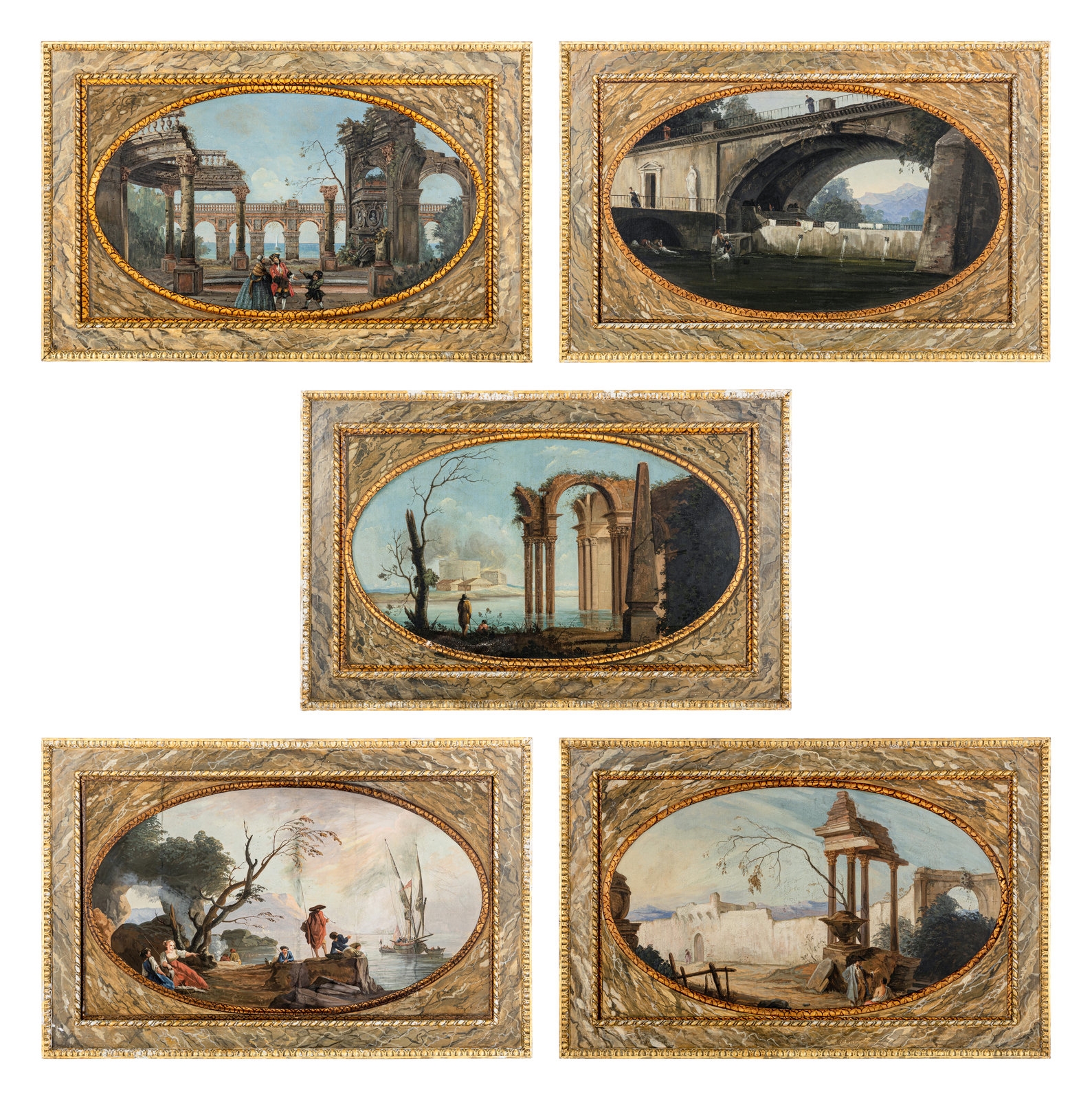 Claude-Joseph Vernet | Panoramic Views (a set of five works) | MutualArt