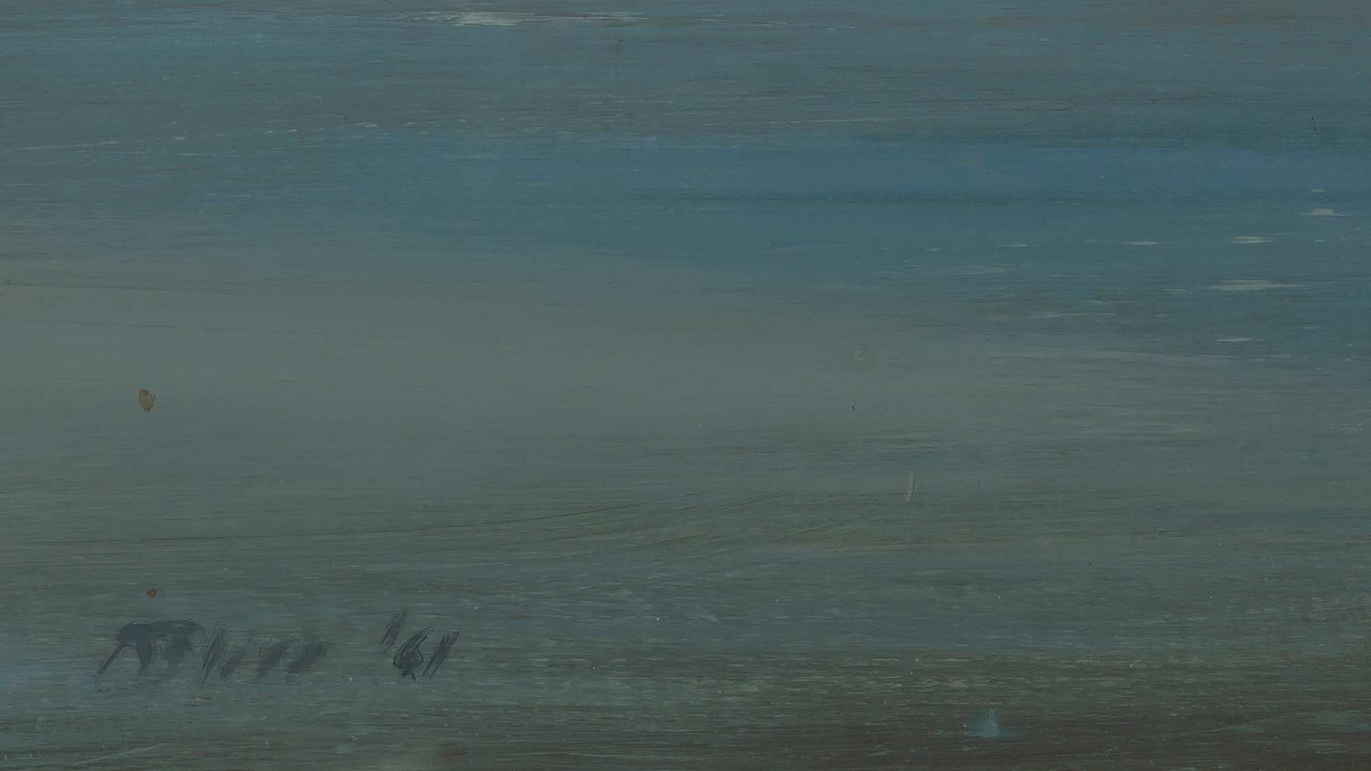 Robert R. Bliss | Boy and Girl on Beach - Blue Sky (1961) | MutualArt