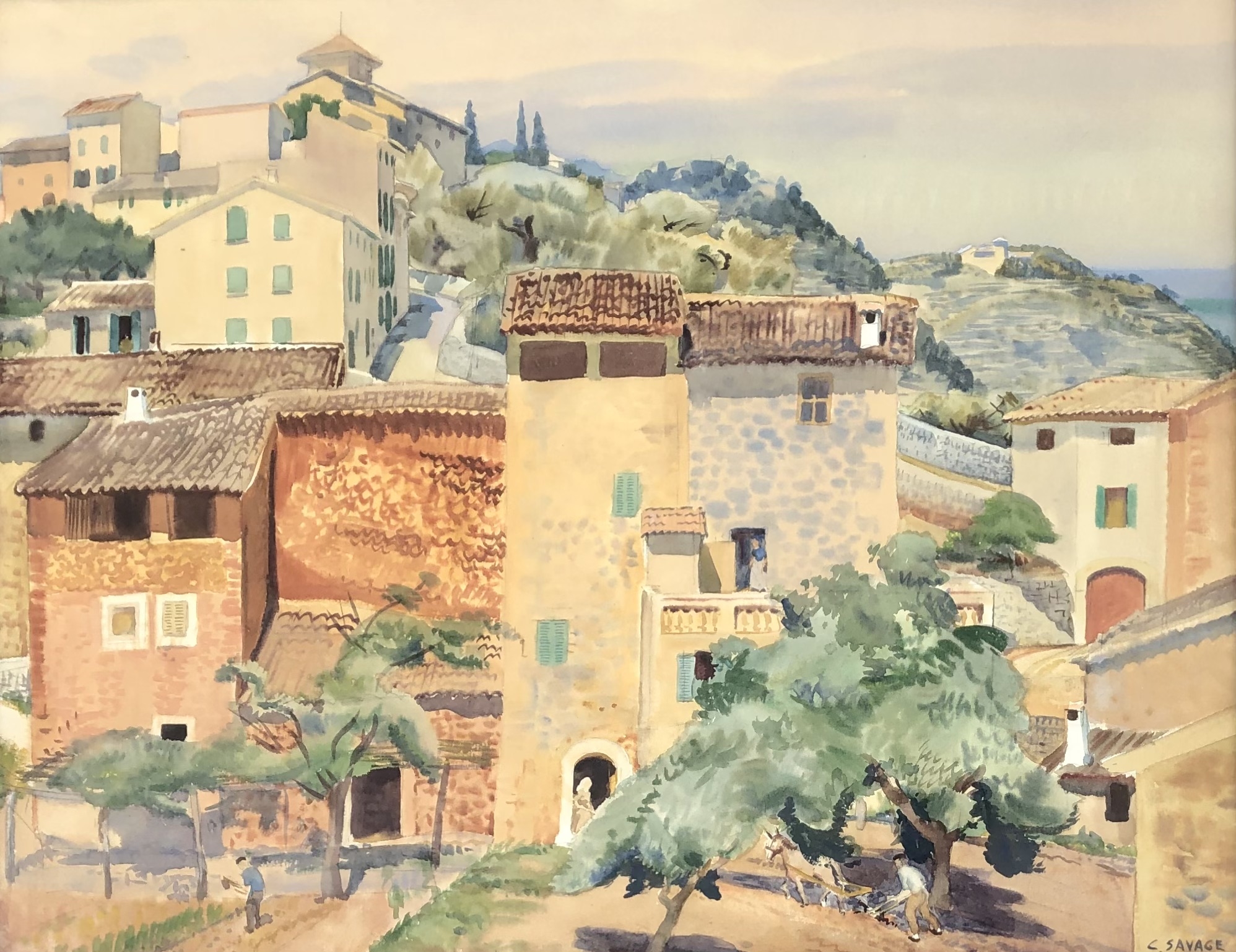 Cedric Savage | Old Houses Deya, Mallorca | MutualArt