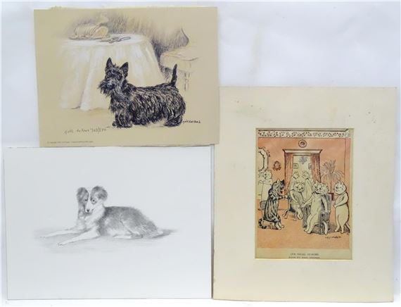 Louis Wain | Engraving titled Our Social At-Home, Polite but Bored ...