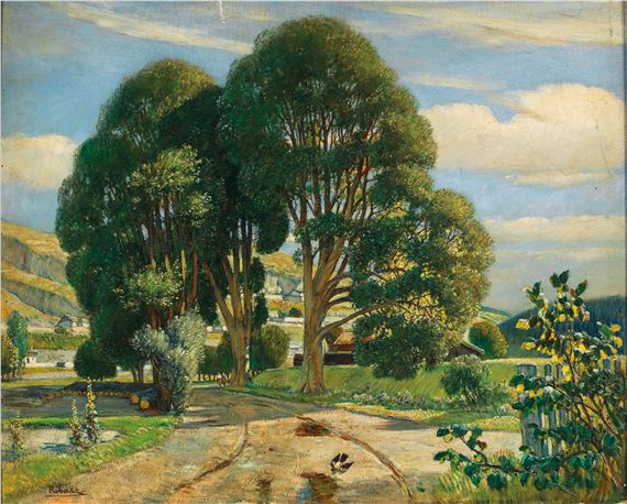 Rudolf Ribarz | Schattiger Weg in Tirol | MutualArt