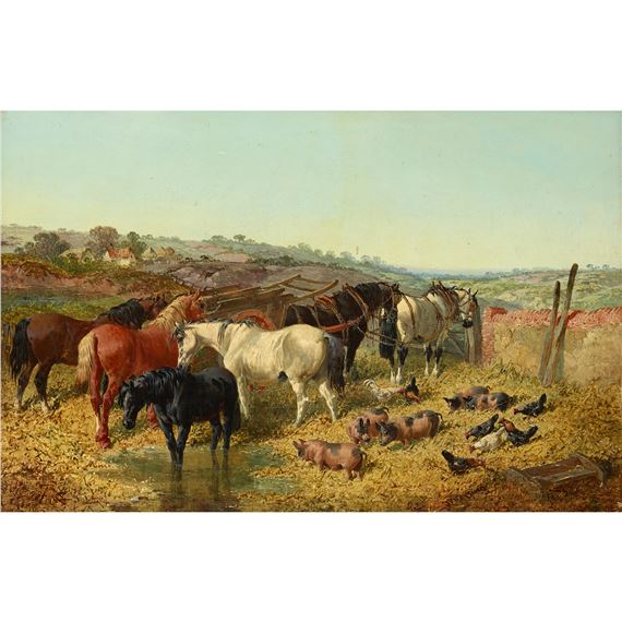 John Frederick Herring Jr. | The plough team at rest | MutualArt