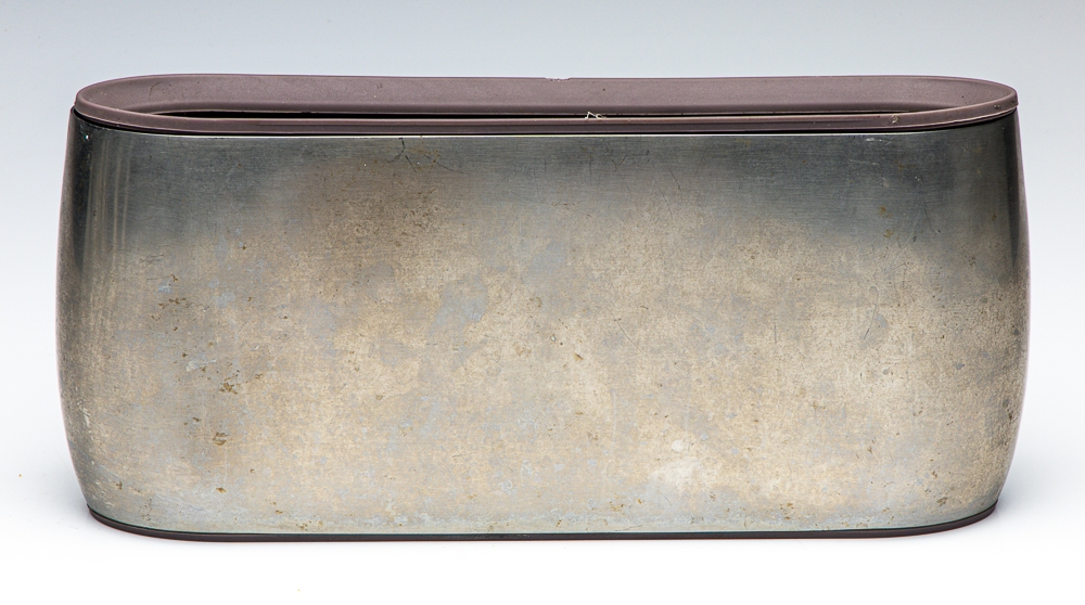 George Jensen | A stainless steel George Jensen desk tidy (W:34.5cm ...