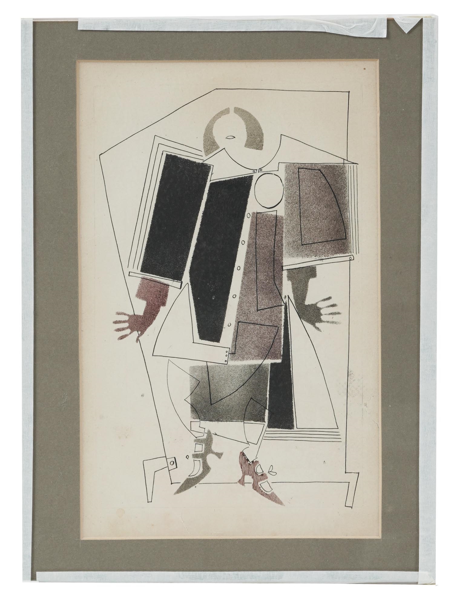 Vladimir Lebedev | A female figure composed of geometric shapes ...