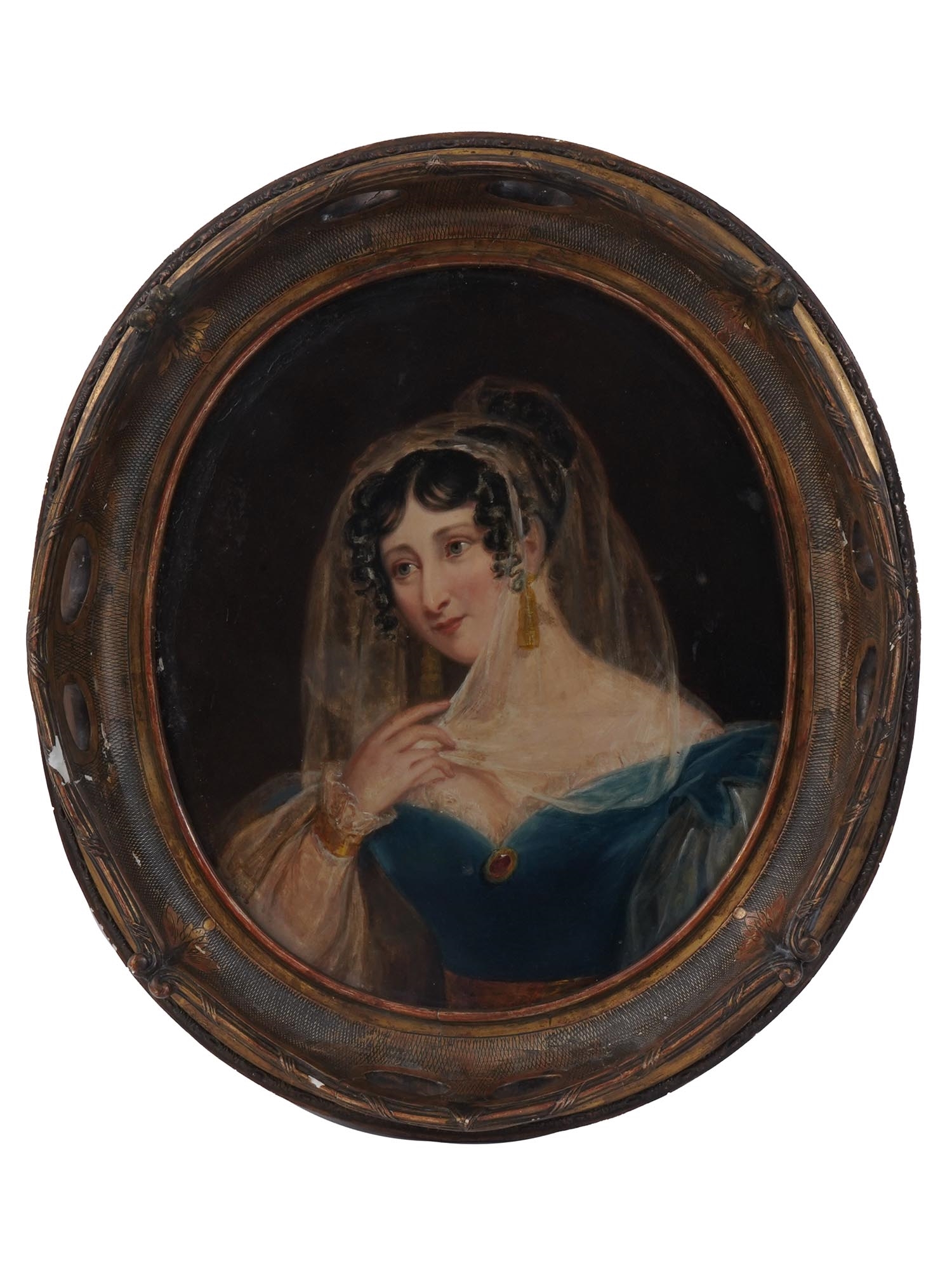 Karl Pavlovic‏ Briullov | Portrait of a lady on a veranda | MutualArt