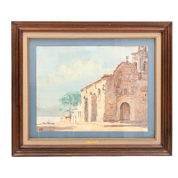 Jorge Monroy | Vista de fachada de Iglesia | MutualArt