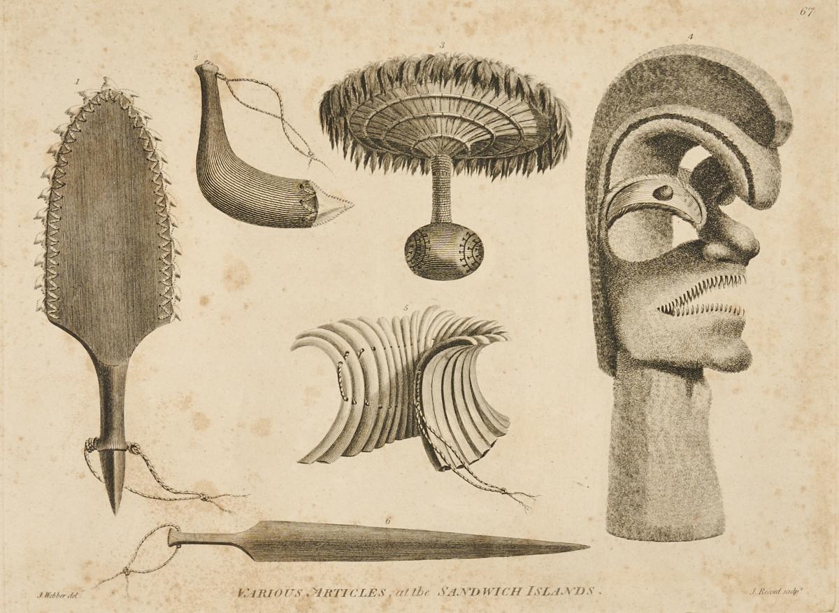 John Webber | Various Articles At The Sandwich Islands by John Webber ...
