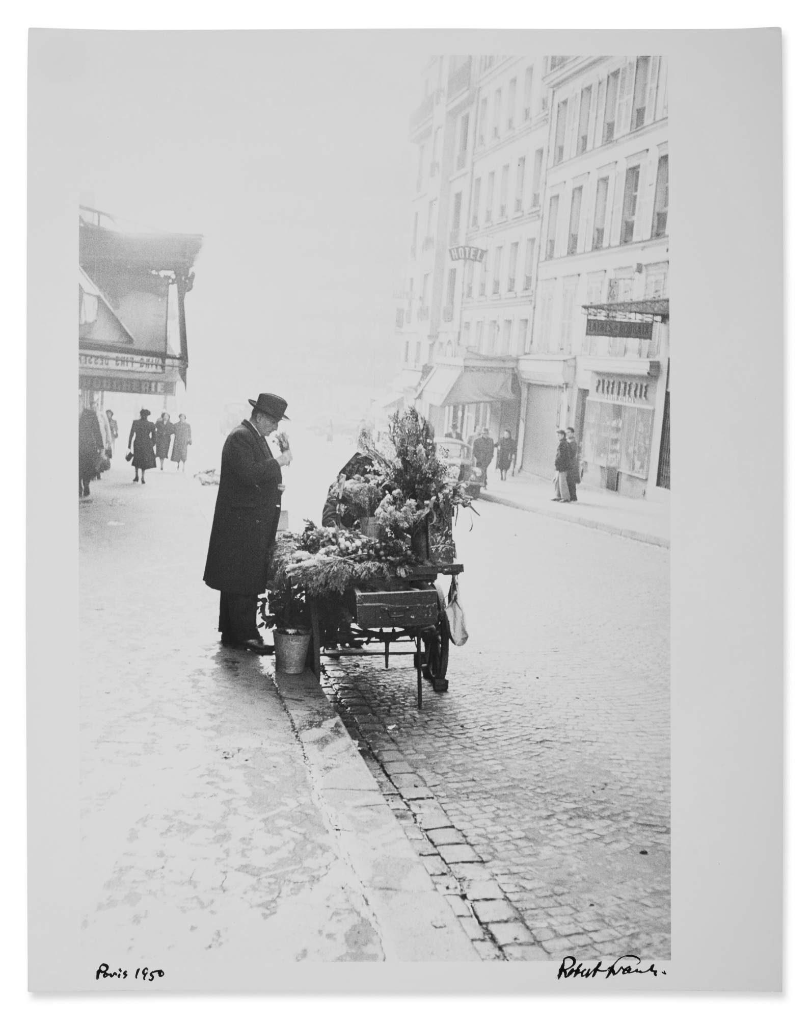 Robert Frank | 'Paris' (Man With Flower Cart) (1950) | MutualArt