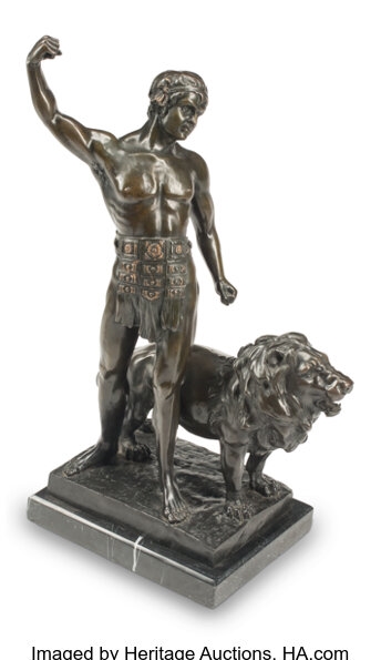 Jean Masier | A French Patinated Bronze Figure After Jean Pierre Masier ...