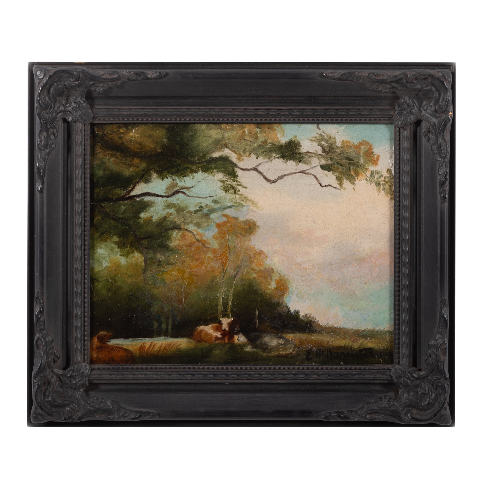 Edward Mitchell Bannister | Cows in Landscape (1833) | MutualArt