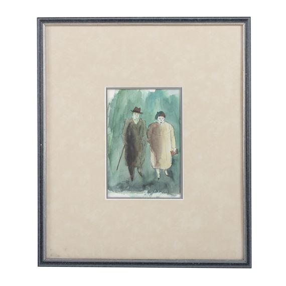 Aaron Sopher | Walking Couple (1905) | MutualArt