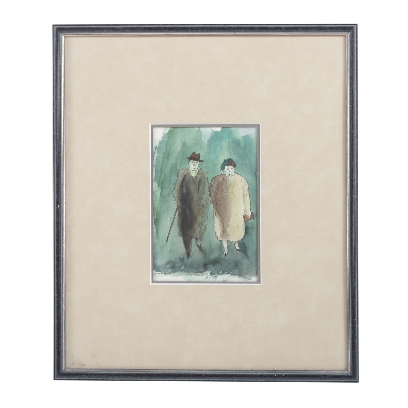 Aaron Sopher | Walking Couple (1905) | MutualArt