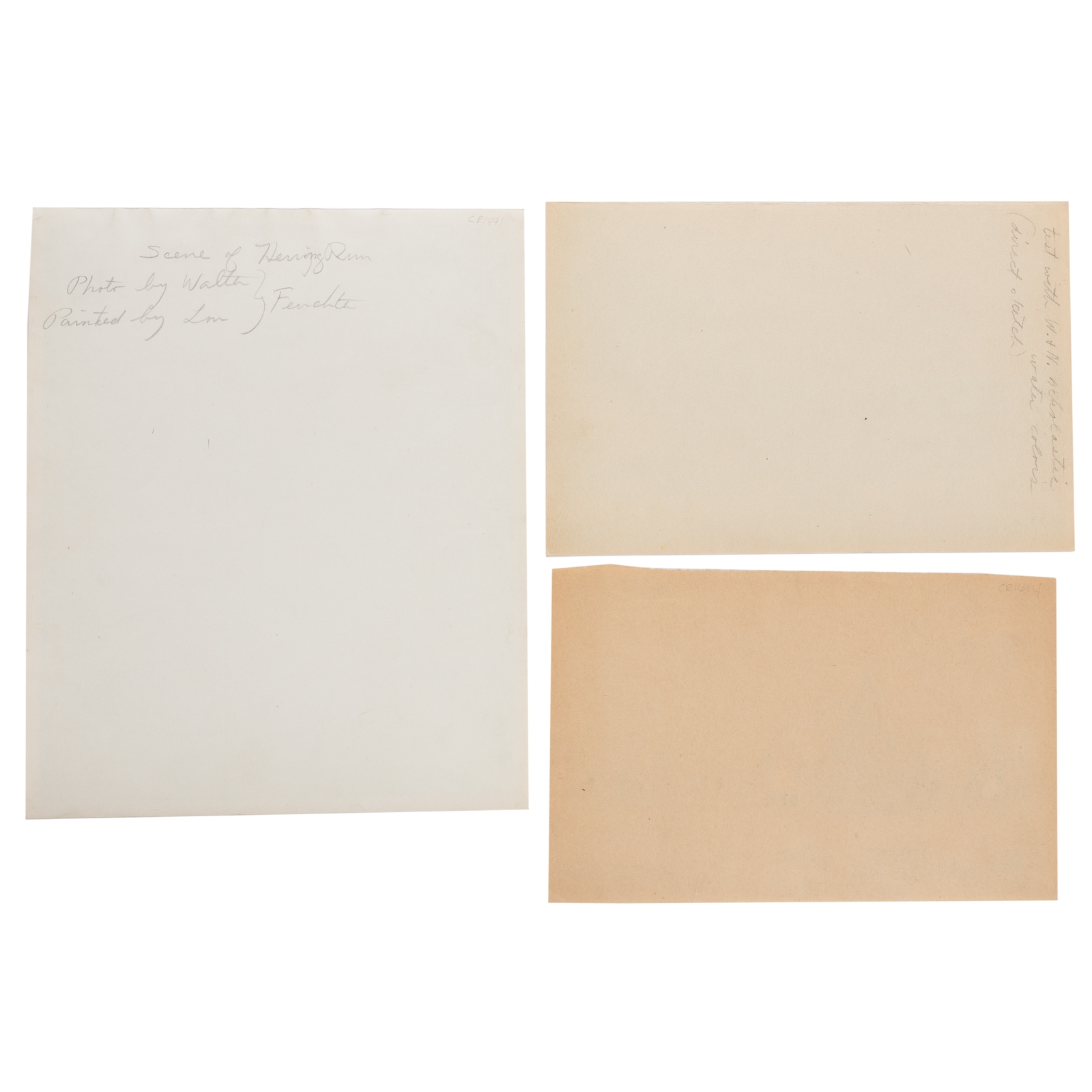 Louis Feuchter | Three Unframed Artworks | MutualArt