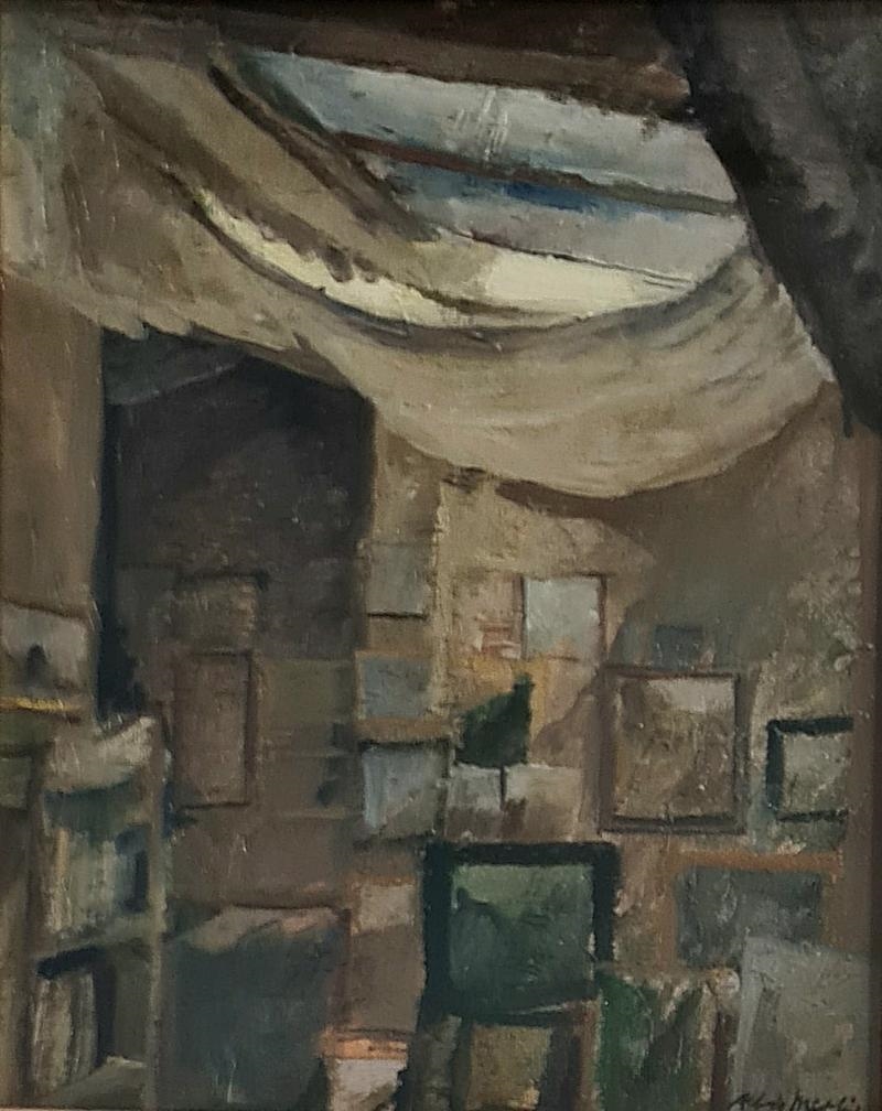 Alfredo Meschi | Interno (1923) | MutualArt