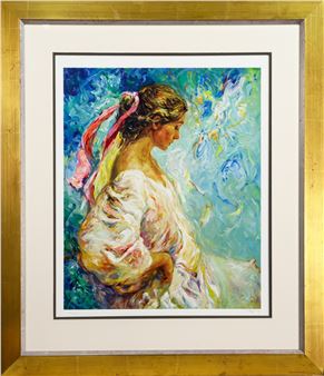 José Royo | * JOSE ROYO (SPANISH b. 1941)ENTRE AZULES | MutualArt