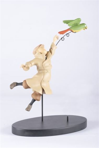 Hergé | Tintin and Snowy parrot | MutualArt