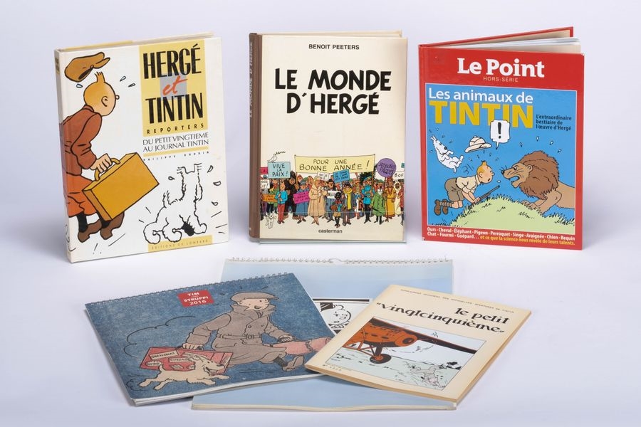 Hergé | Set of 6 books around the work of Hergé | MutualArt