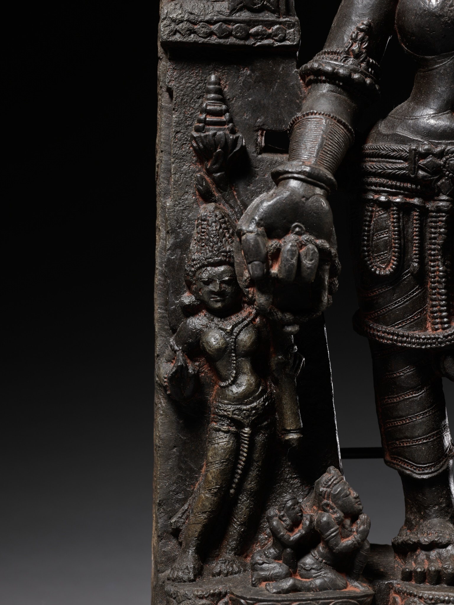 Indian School, 10th Century | A BLACK STONE STELE OF PADMAPANI, PALA ...