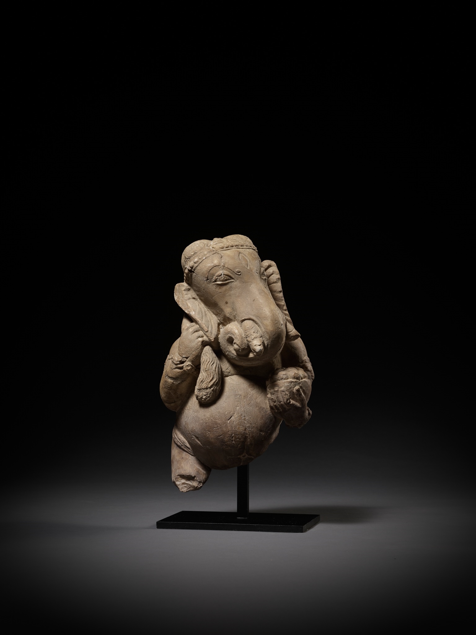 Afghanistan School 11th Century | A WHITE MARBLE FIGURE OF GANESHA ...