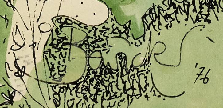 Pauline Bewick | ASLEEP ON A TUSSOCK, 1976 (1976) | MutualArt