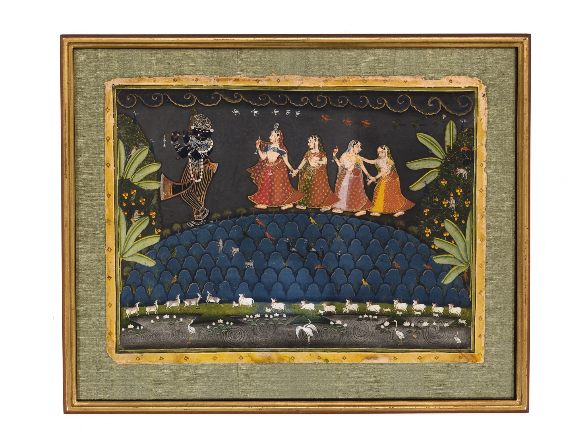 Indian School, 18th Century | AN INDIAN MINIATURE PAINTING OF KRISHNA ...