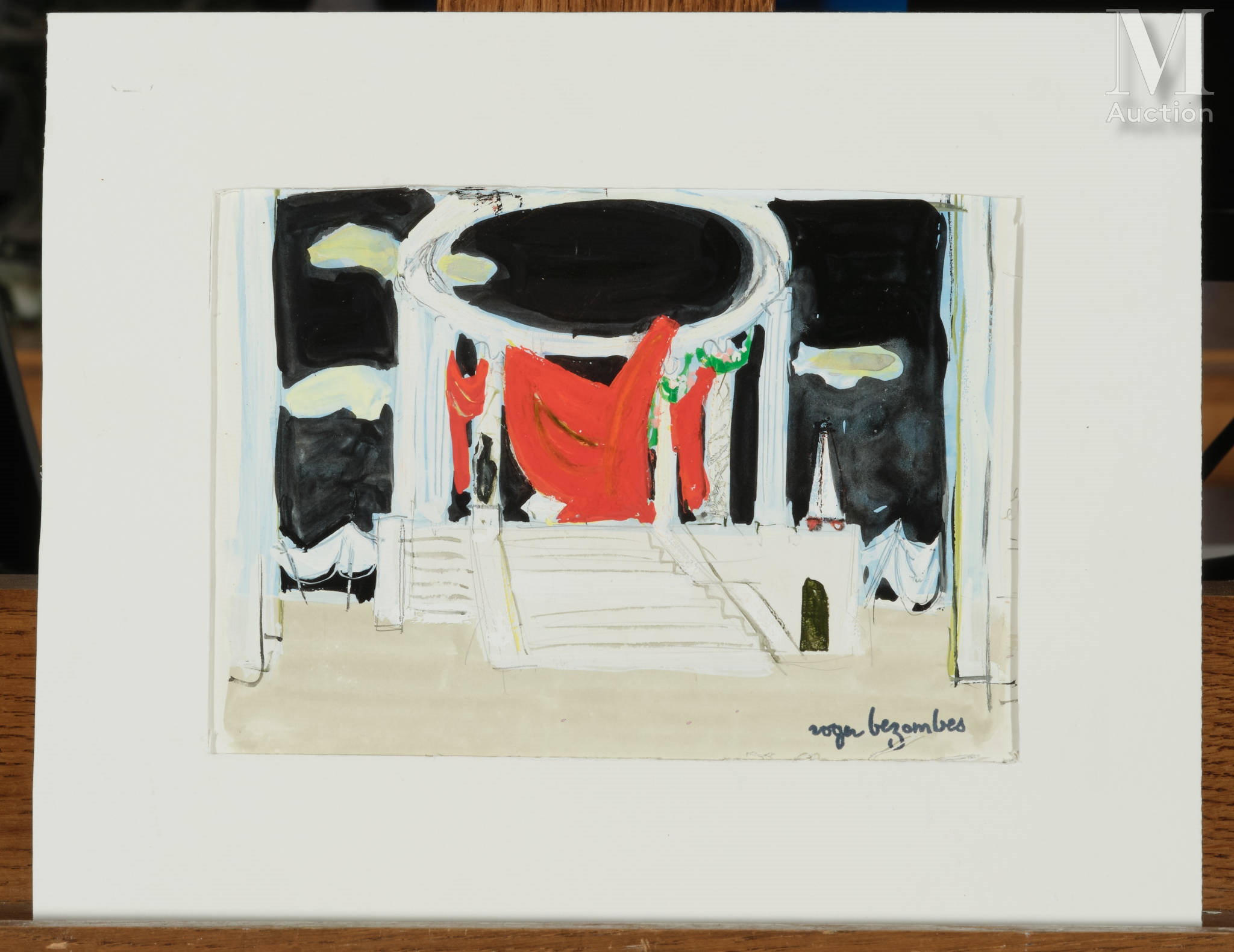 Roger Bezombes | Projet de décor pour Pompée de Corneille | MutualArt