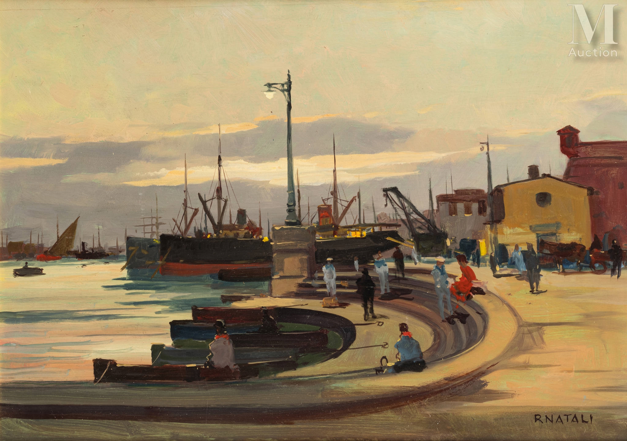Renato Natali | Vue de port | MutualArt