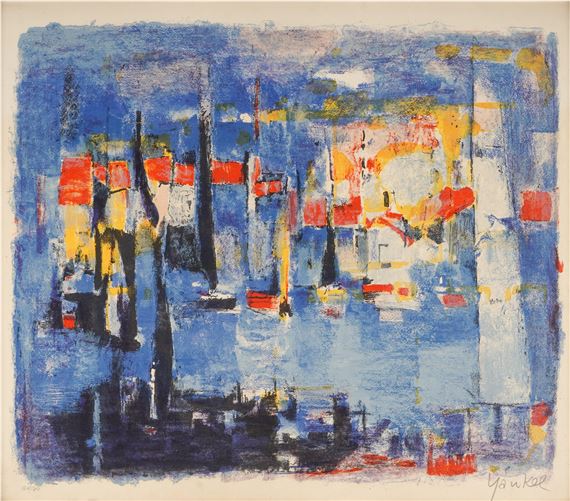 Jacques Yankel | : Harbor Scene | MutualArt