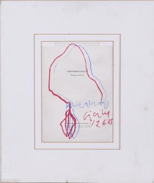 José Maria Sicilia | AUTOGRAPH WITH COLOUR NOTE (1985) | MutualArt