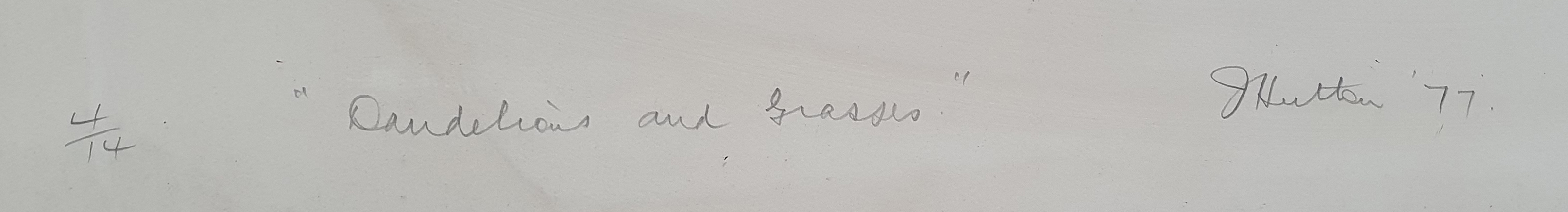 Joy Hutton | Dandelions and Grasses (1921) | MutualArt