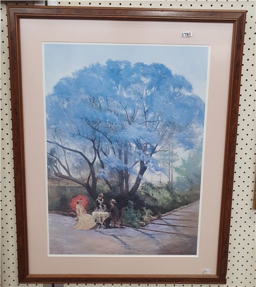 Godfrey Rivers | Under the Jacaranda Tree | MutualArt