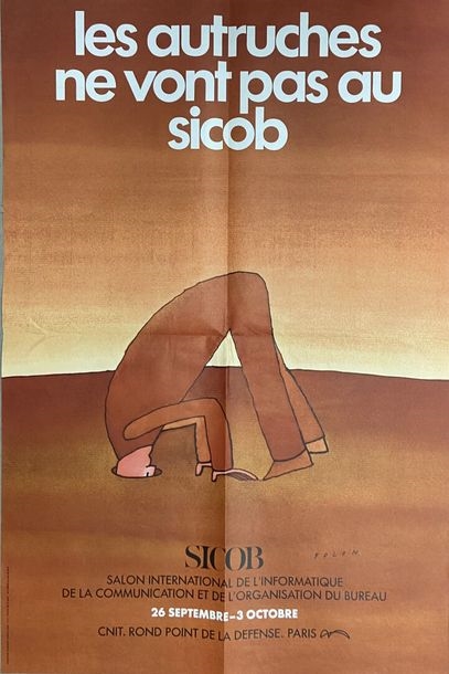 Jean-Michel Folon | Poster SICOB (1971) | MutualArt