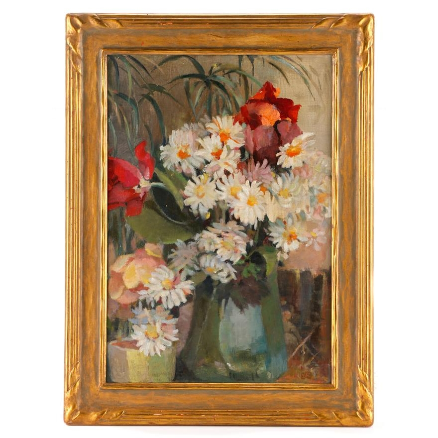 Elizabeth Bergstrom | Floral Still Life with Daisies | MutualArt
