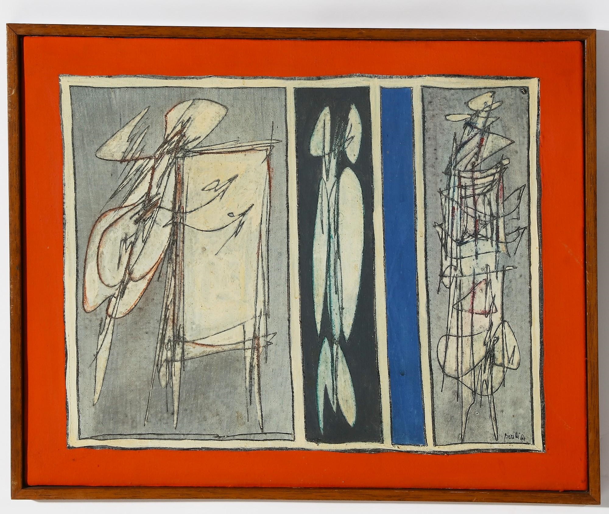 Achille Perilli | i divergenti, 1964 (1964) | MutualArt