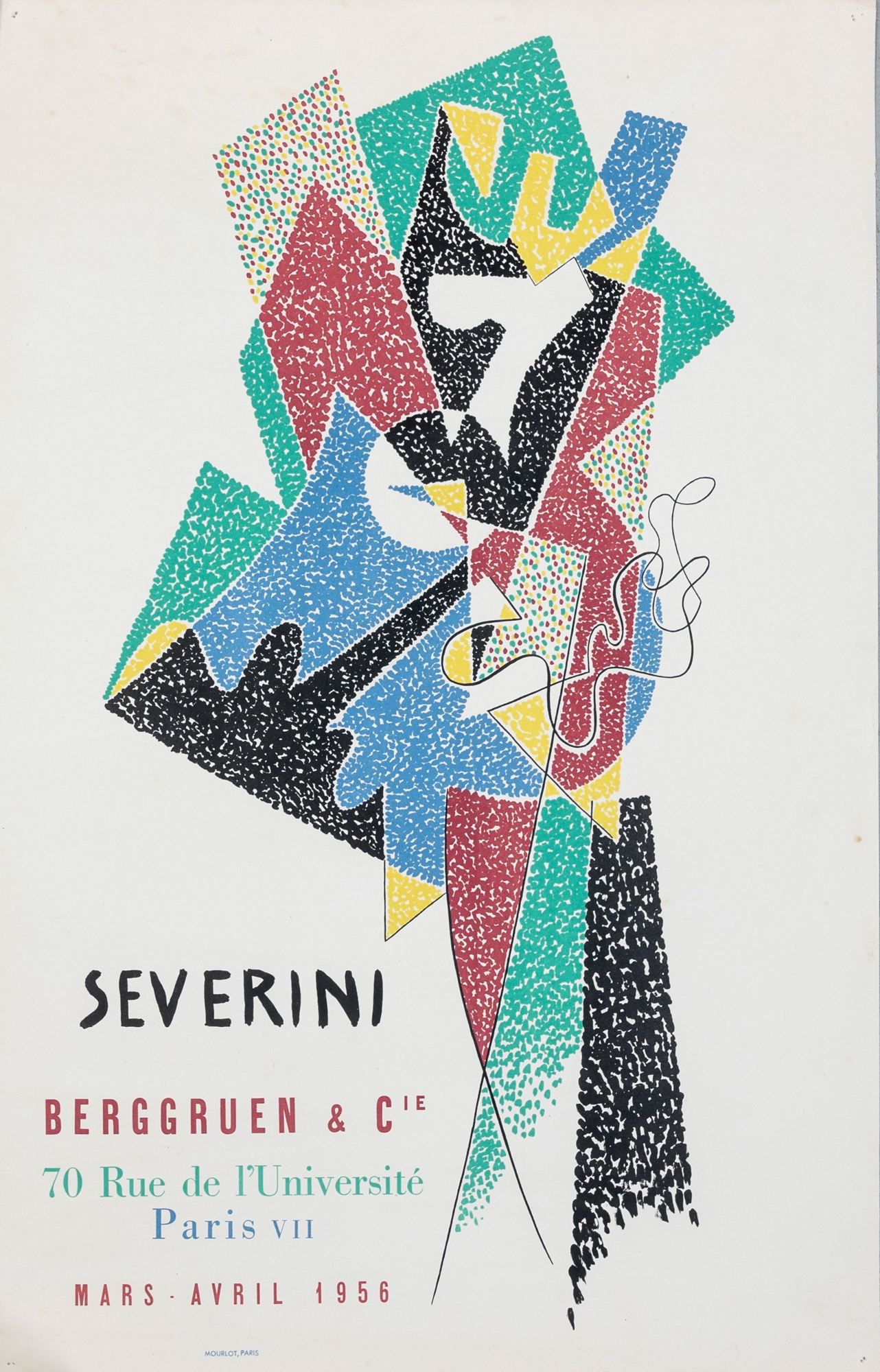 Gino Severini | Mid Century 1956 Lithograph Poster (1956) | MutualArt